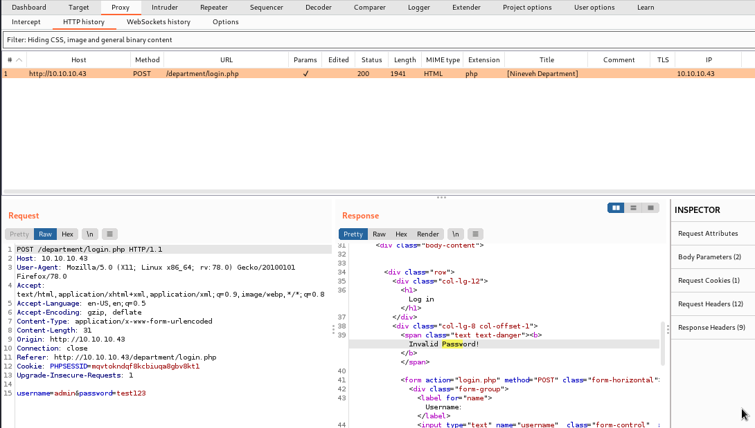 Hackthebox Nineveh · rchitect
